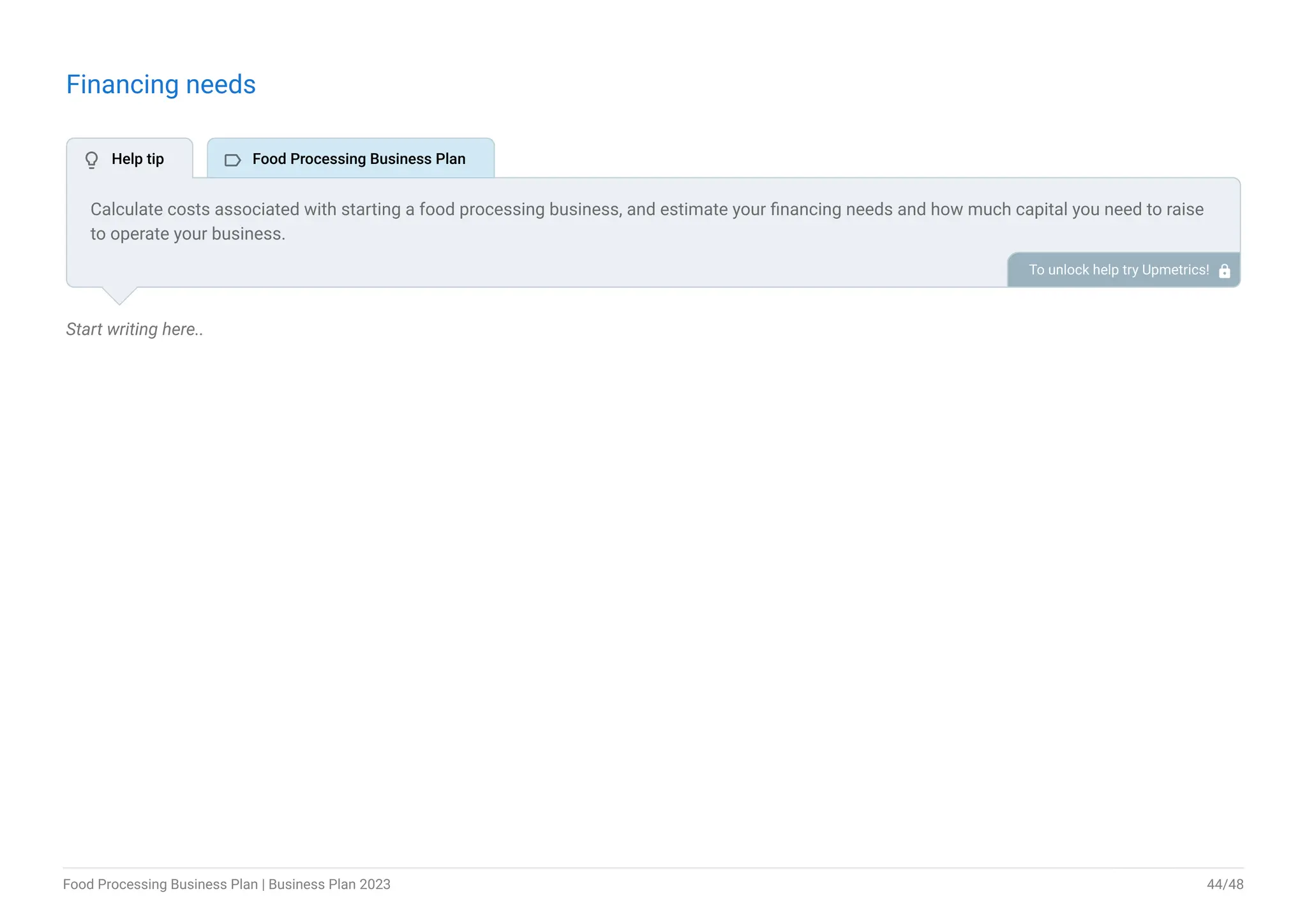 food processing business plan example.pdf