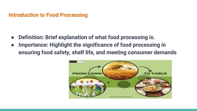 Food Processing_ From Farm to Table.pptx | Food Industry | Industries