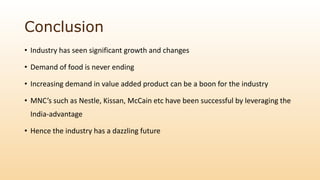 Food processing industry | PPTX