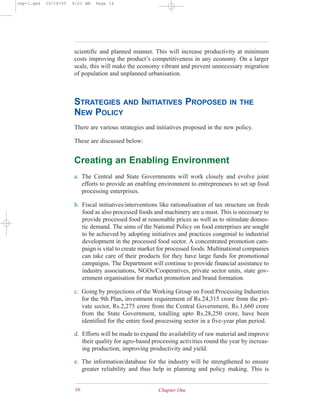 Food processing industry and Enterpeise | PDF