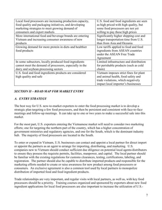 Food processing ingredients Vietnam_2015 Annual Report | PDF