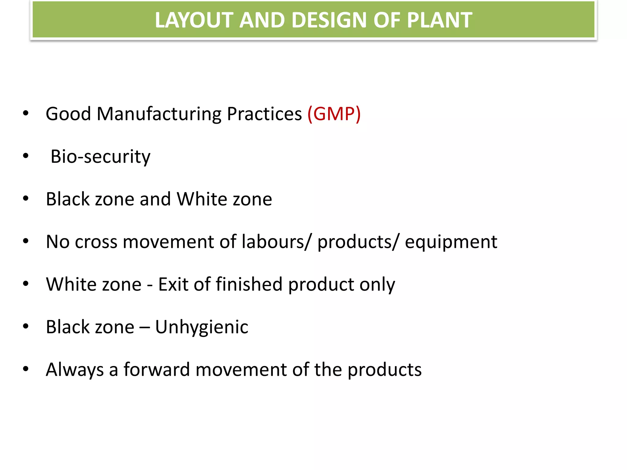 Food processing plant layout design1 | PPTX