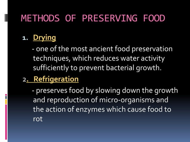 Food Processing and Preservation | PPTX