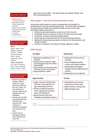 Food processing report | PDF
