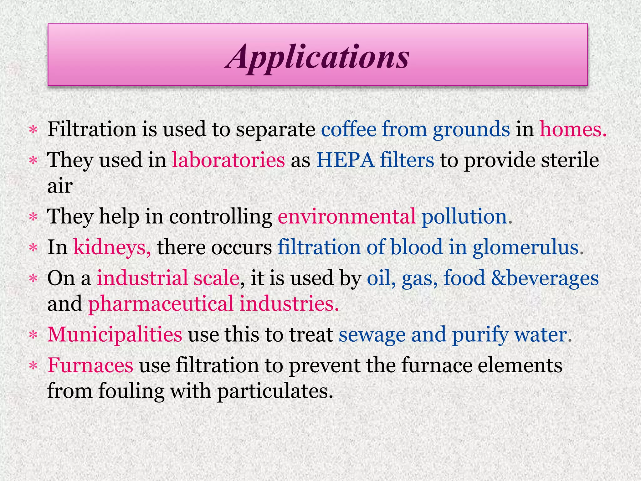 Food processing techniques- Extraction and Filtration | PPTX