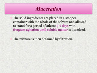 Food processing techniques- Extraction and Filtration | PPTX