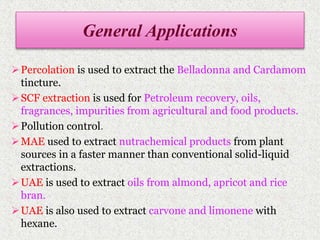 Food processing techniques- Extraction and Filtration | PPTX