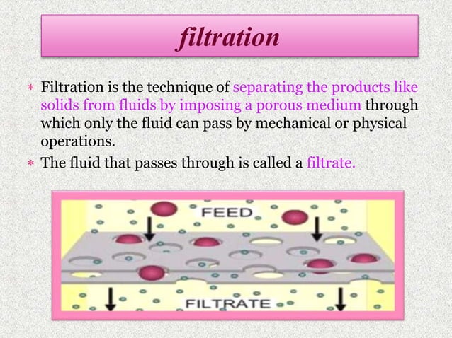 Food processing techniques- Extraction and Filtration | PPTX