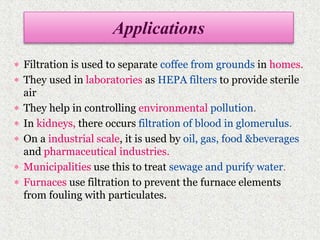Food processing techniques- Extraction and Filtration | PPTX