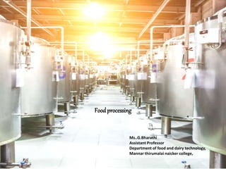 Food processing unit 1 | PPTX