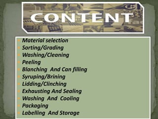 Food processing unit operation | PPTX