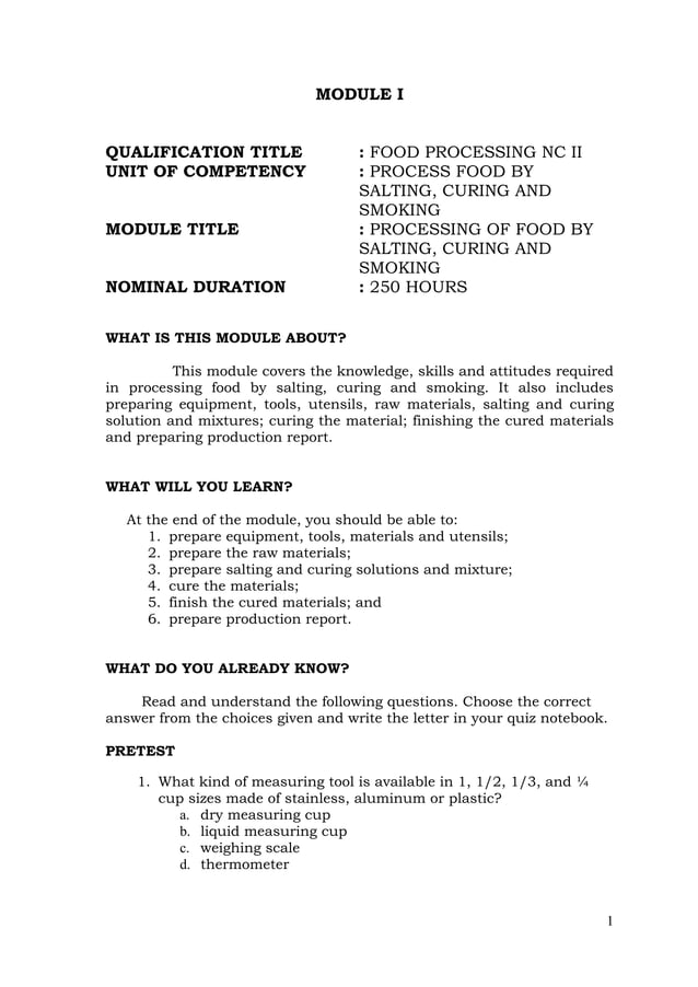 Food Processing Y2.pdf | Cooking | Food & Drink