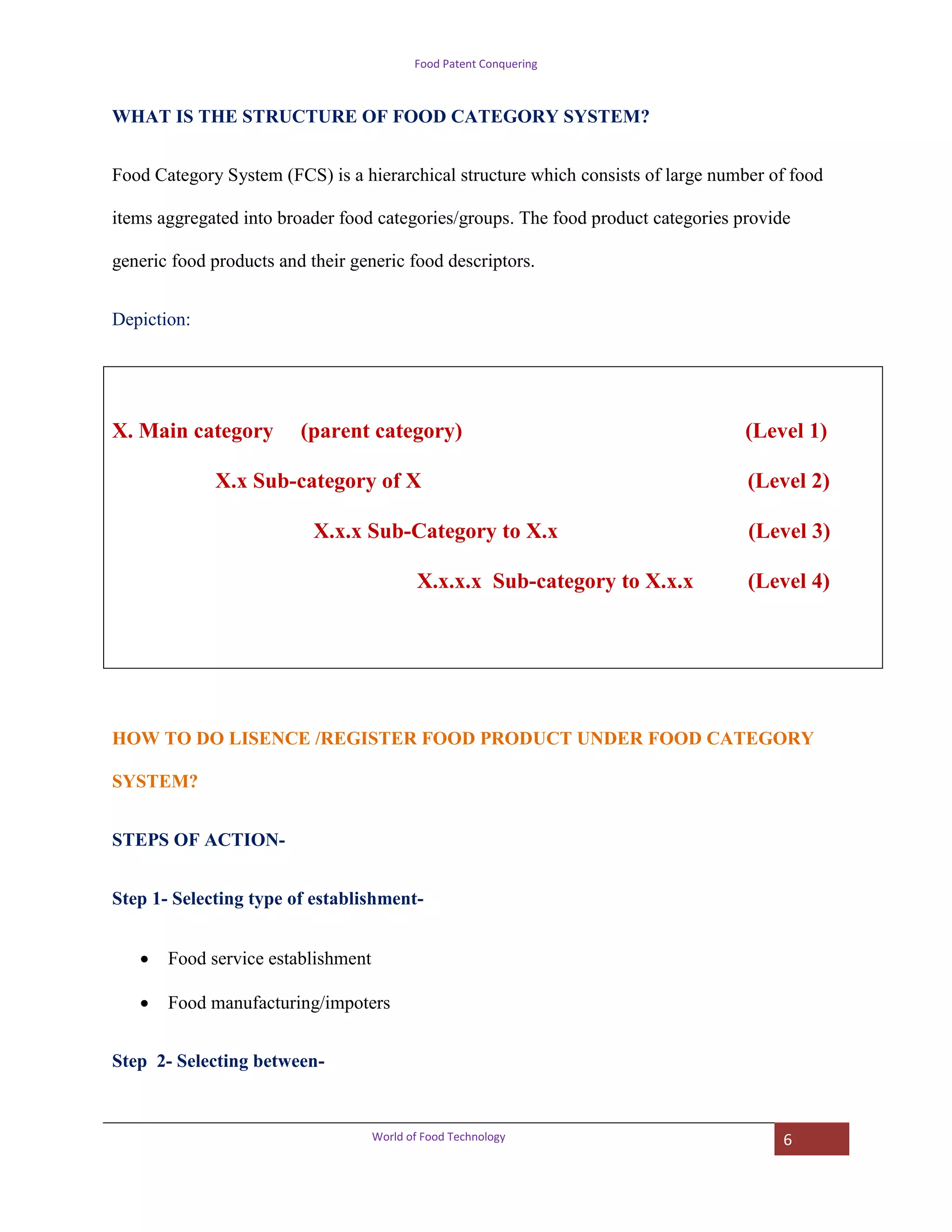 Food product category | PDF