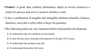 Food product development | PPTX