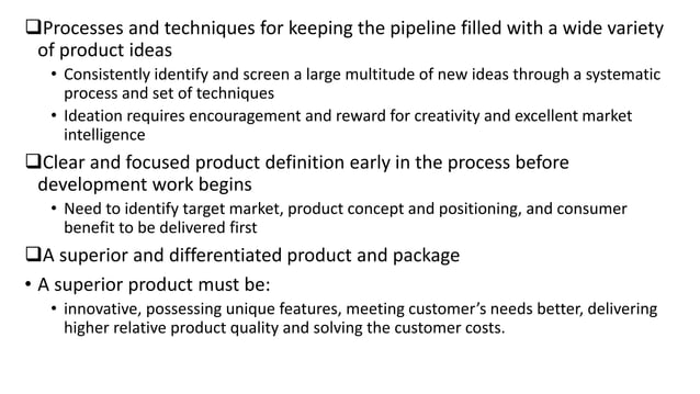 Food product development | PPTX | Sales | Business
