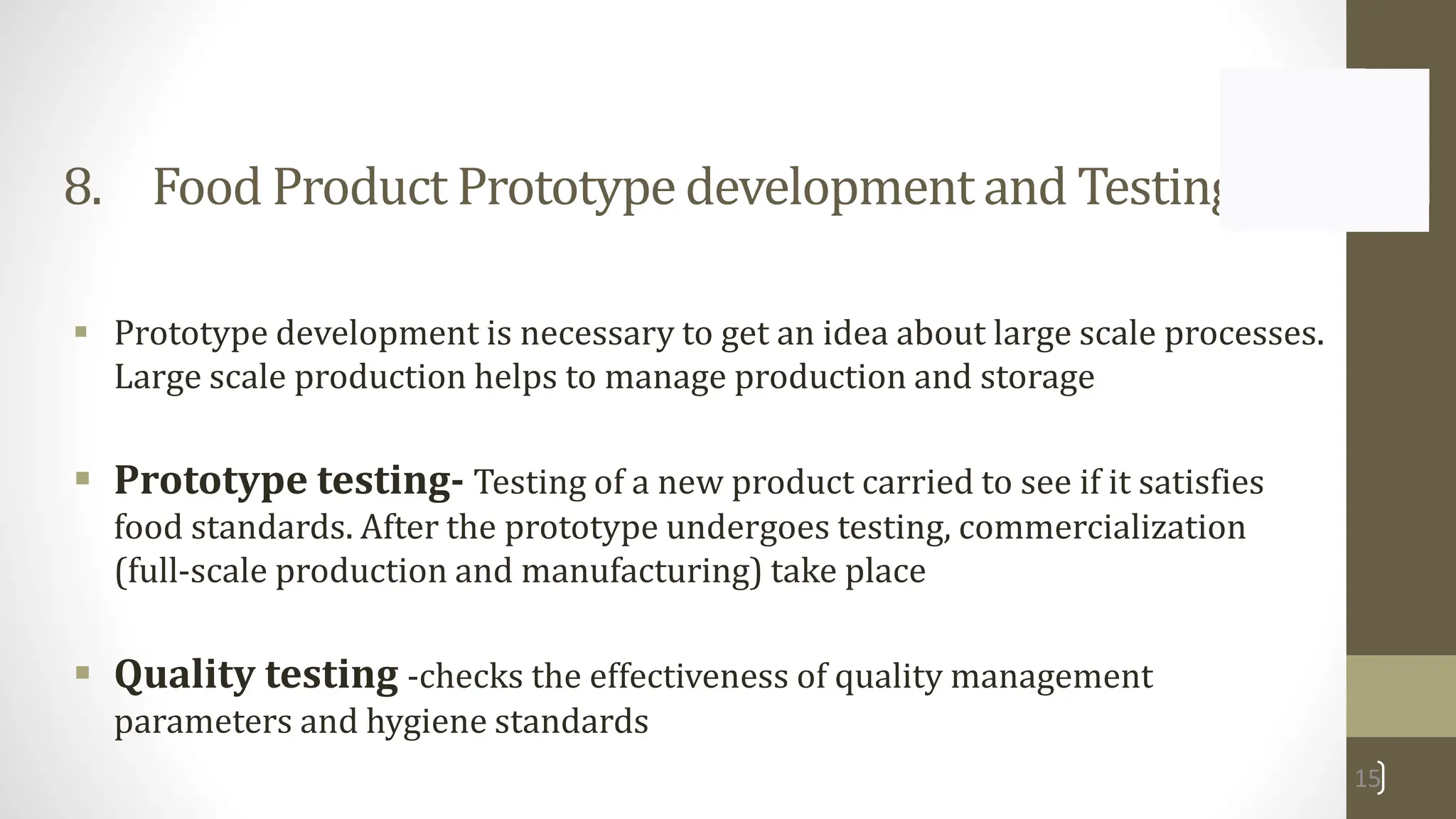 Food Product Development Process, Design & Strategies" | PPTX