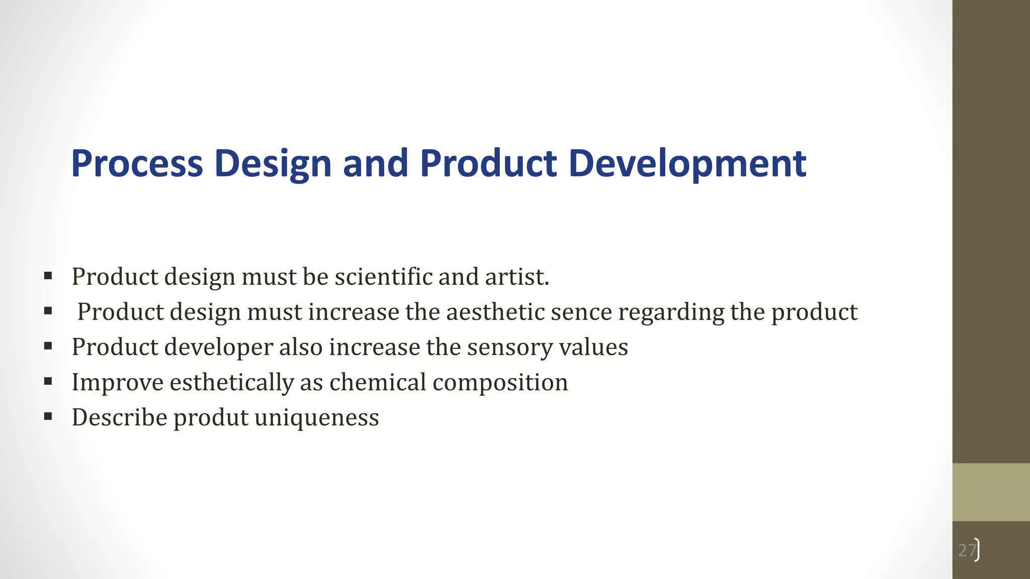 Food Product Development Process, Design & Strategies" | PPTX