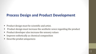 Food Product Development Process, Design & Strategies" | PPTX