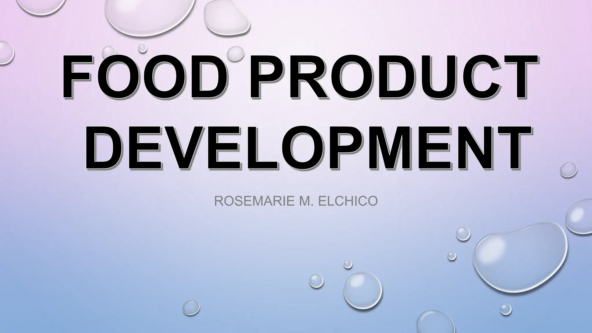 Food product Development talk about the creation of new product or or ...
