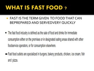 fast food | PPT