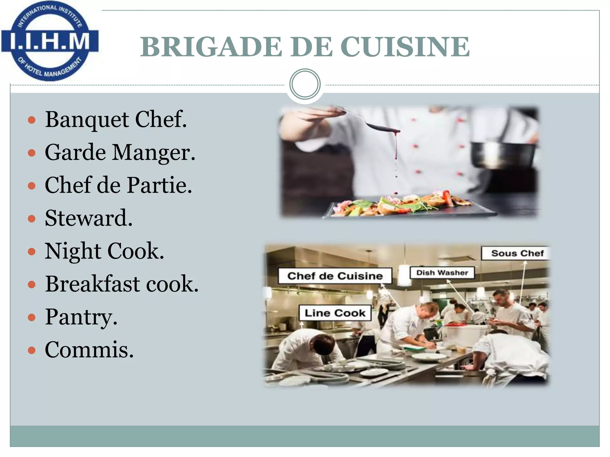 kitchen brigade system | PPTX