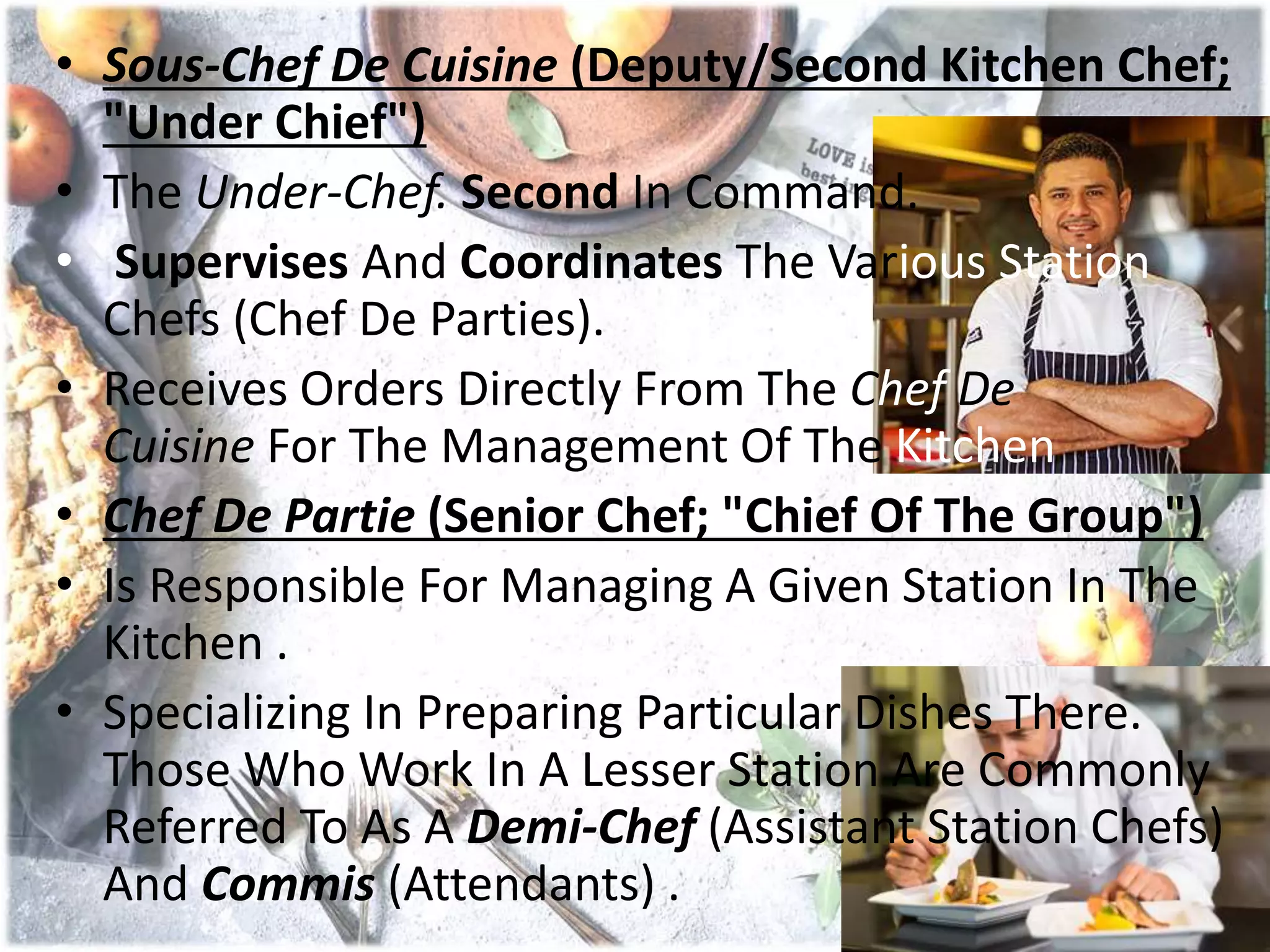 Kitchen Brigade System - harsh sodhani | PPTX