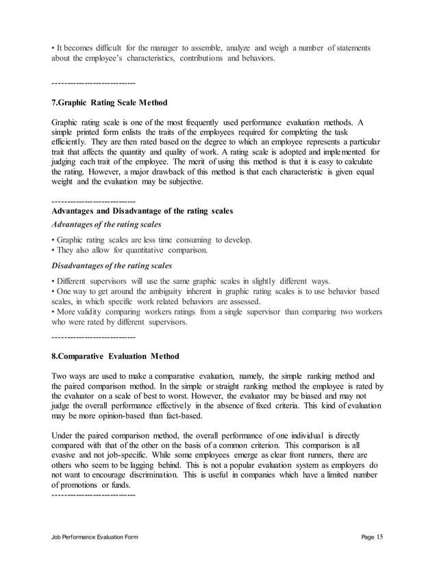 Food production supervisor performance appraisal | DOCX