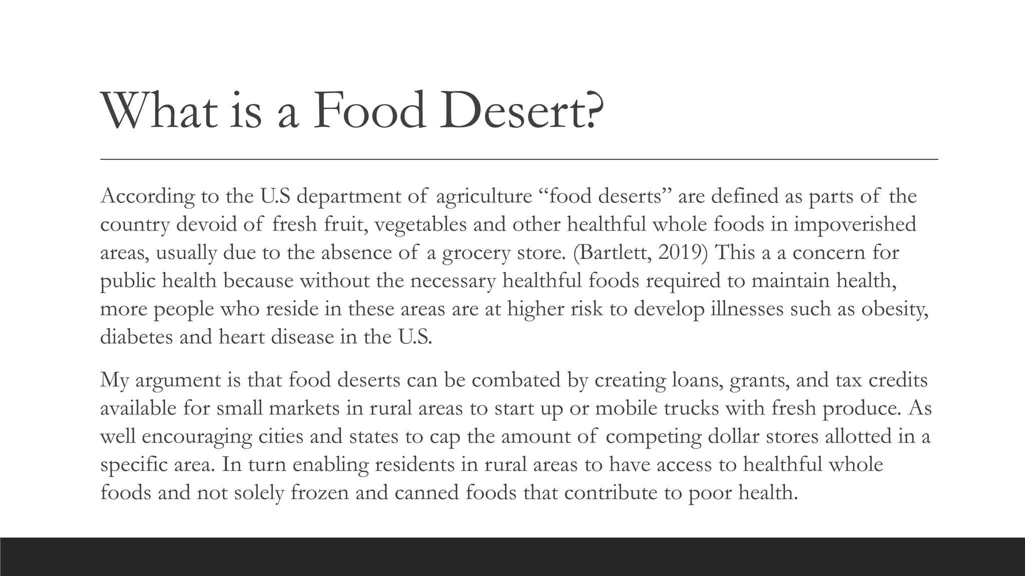 Food Deserts in Rural and Urban Low-income populations | PPTX | Grocery ...