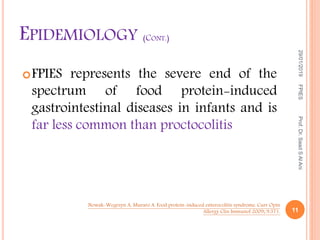 Food protein induced enterocolitis syndrome (FPIES) | PPTX