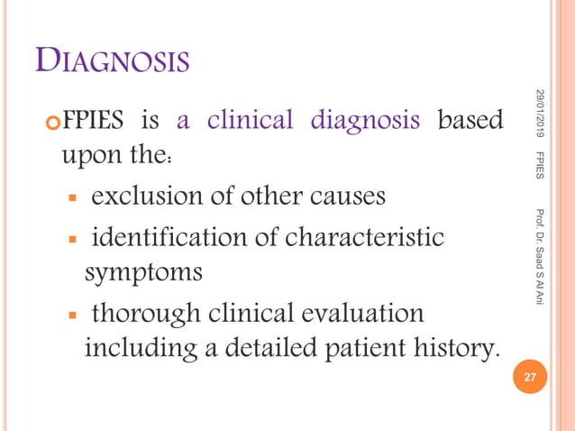 Food protein induced enterocolitis syndrome (FPIES) | PPTX | Digestive ...