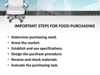 Food purchase | PPTX