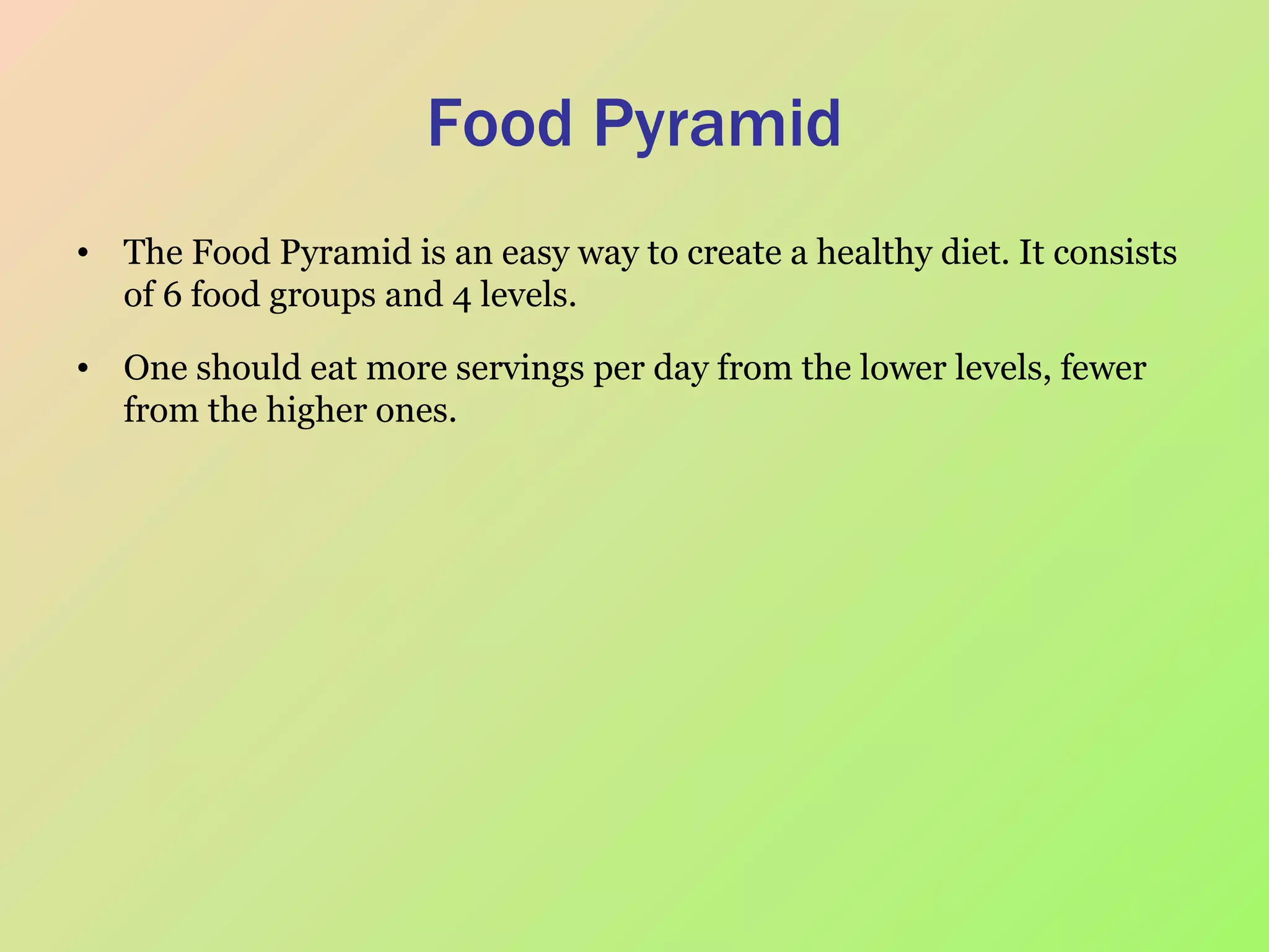 Food pyramid | PPT