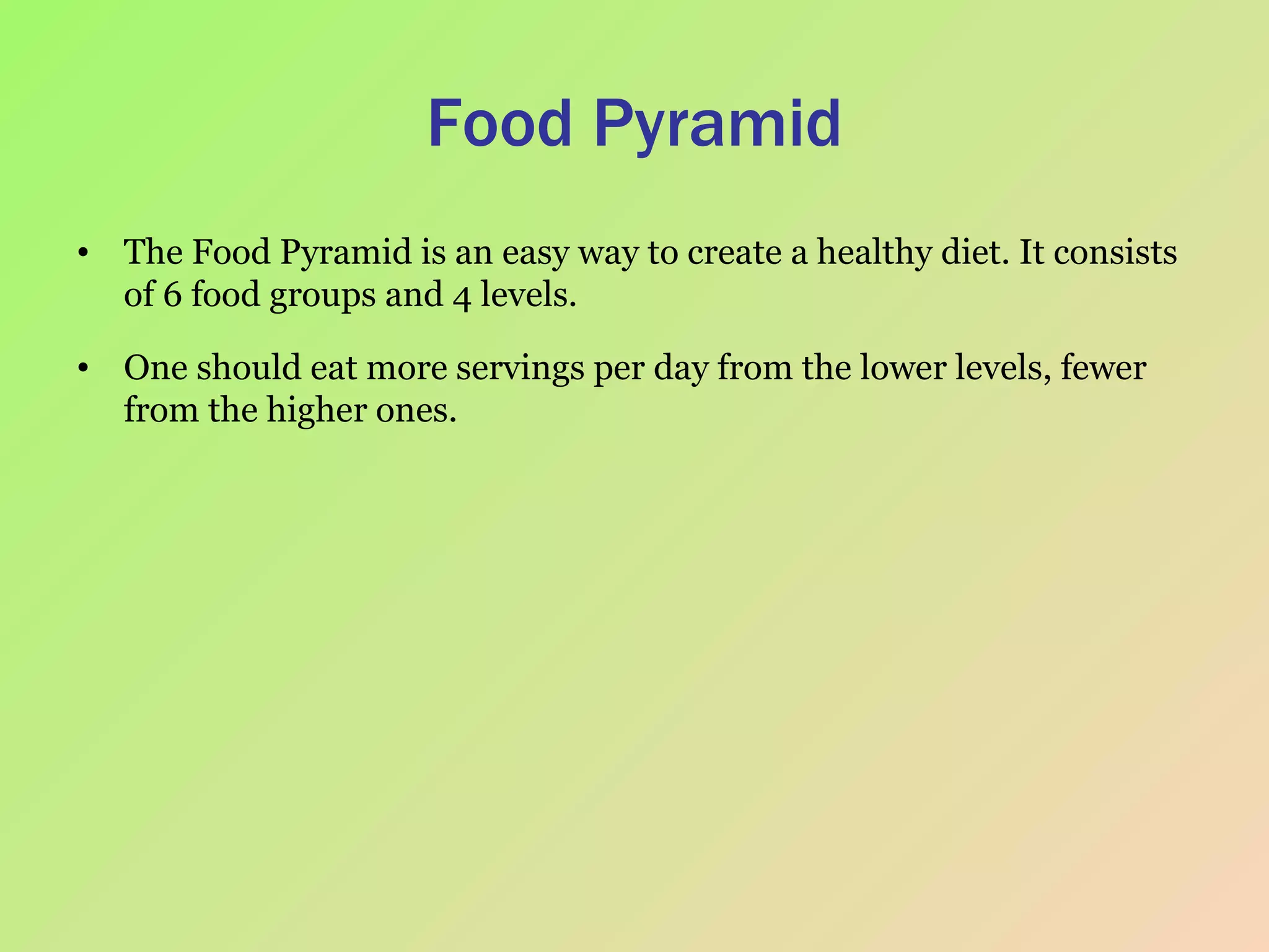 Food pyramid | PPT