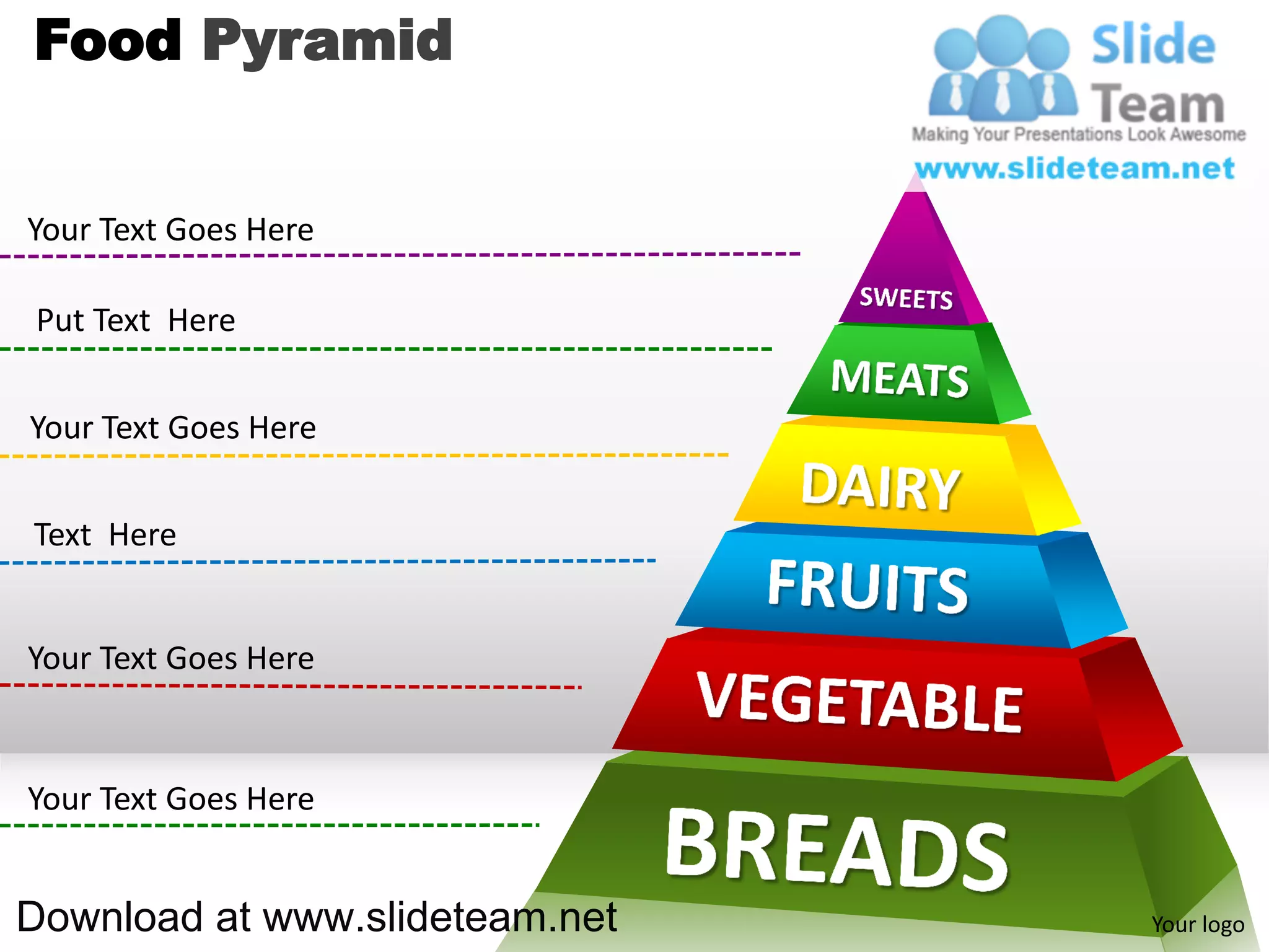 Food pyramid powerpoint diagrams and powerpoint templates | PDF