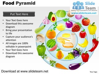 Food pyramid powerpoint diagrams and powerpoint templates | PDF