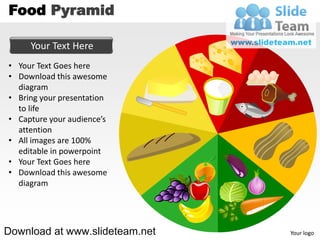 Food pyramid powerpoint diagrams and powerpoint templates | PDF