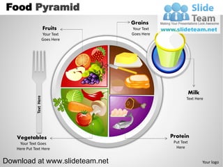 Food pyramid powerpoint diagrams and powerpoint templates | PDF