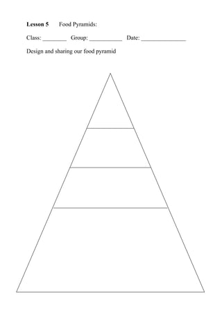 Food pyramid worksheet | DOC
