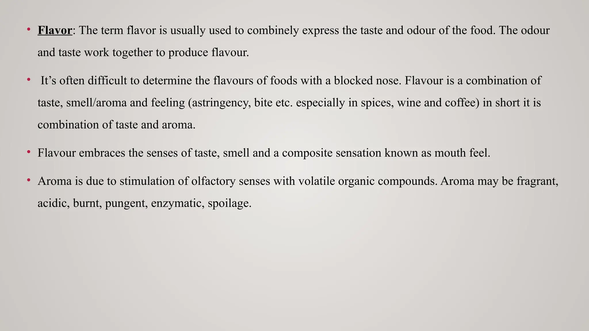 FOOD QUALITY ATTRIBUTES AND THEIR ROLE IN LIFE | PPTX