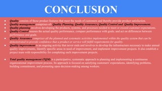 Concept of Quality Management | PPTX