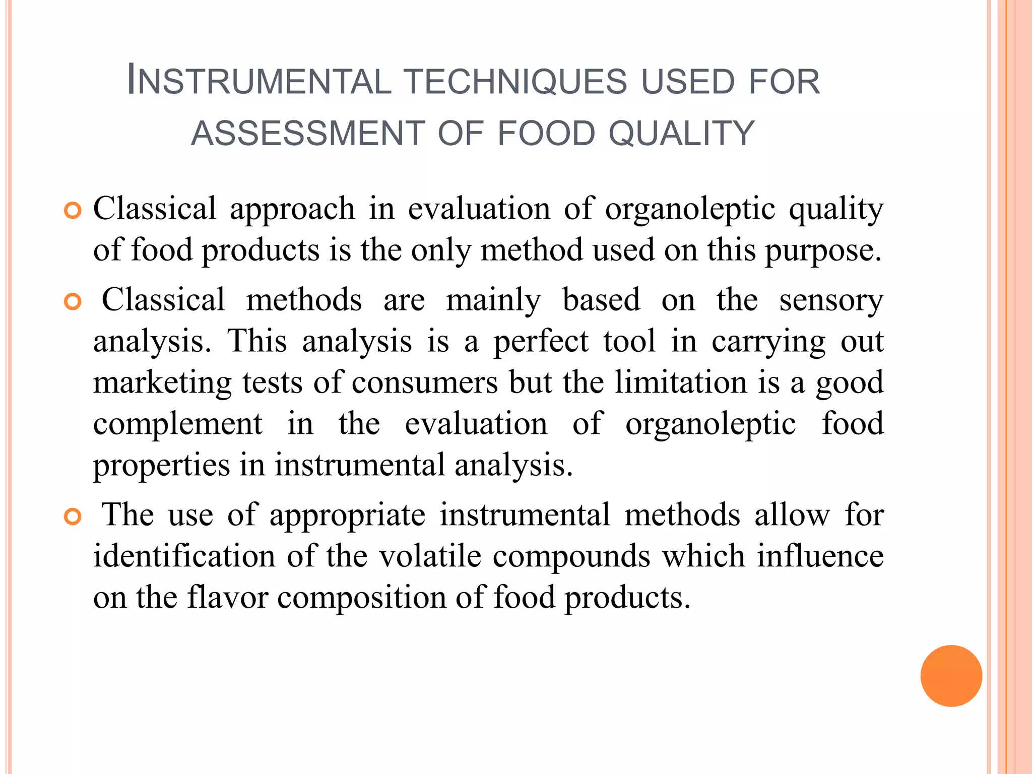 Food quality parameters | PPTX