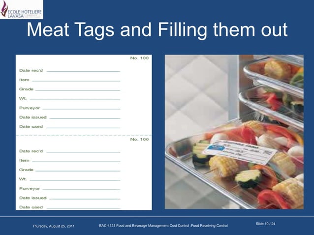 Food receiving control | PPTX