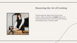 Food Recipes Project Presentation Report with multiple slides and easy ...