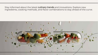 Food Recipes Project Presentation Report with multiple slides and easy ...