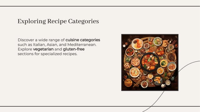 Food Recipes Project Presentation Report with multiple slides and easy ...