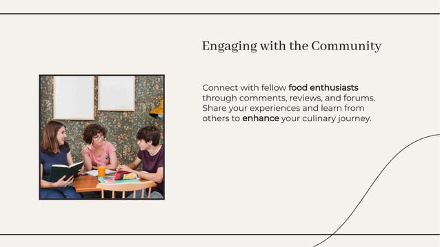 Food Recipes Project Presentation Report with multiple slides and easy ...