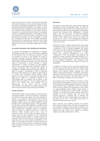 Food reformulation | PDF