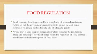 Food regulations | PPTX