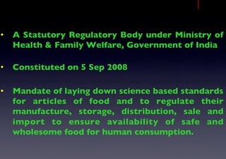 Food Regulations, Safety & Quality Standards in India_2012 | PDF