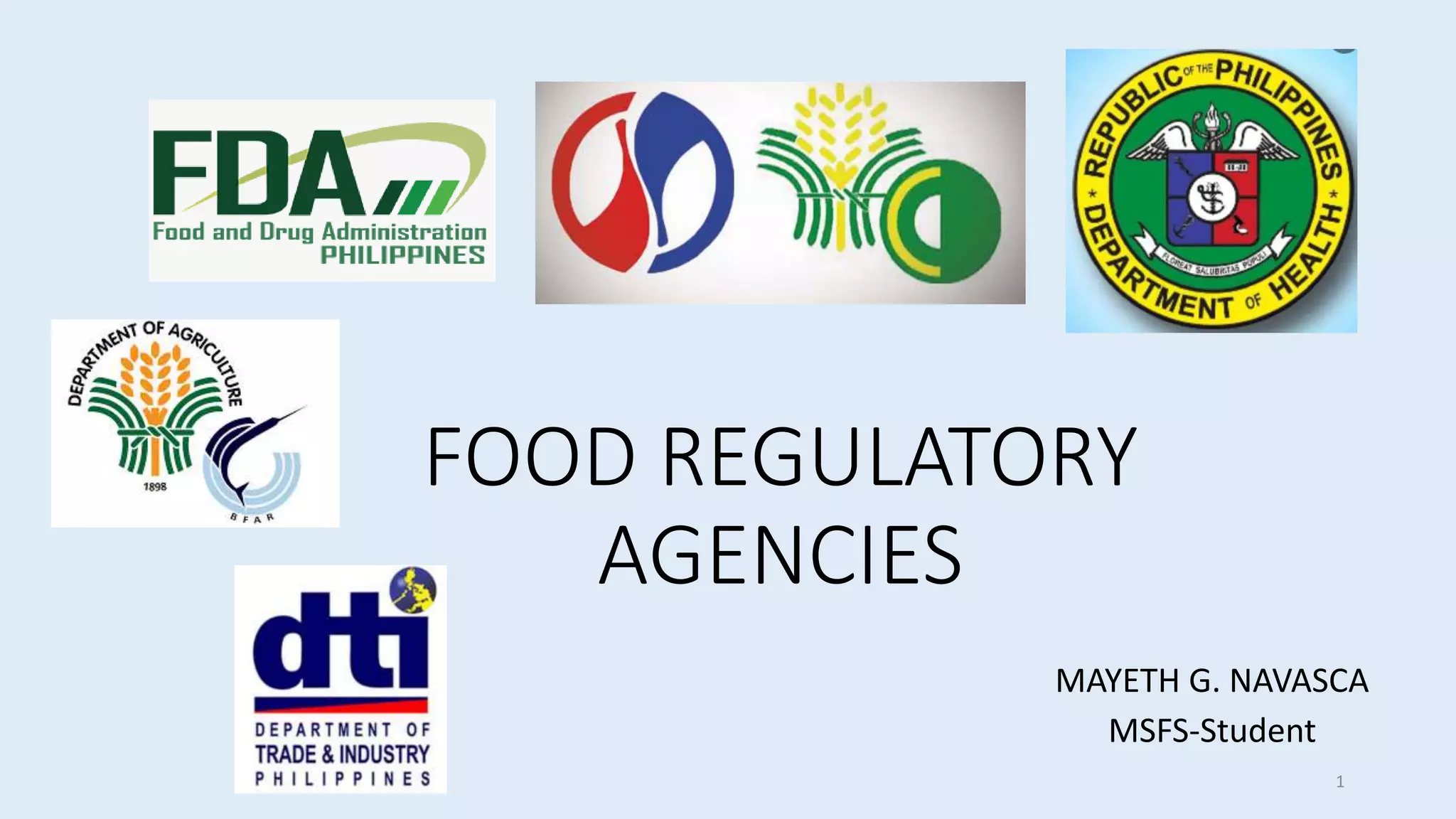Food Regulatory Agencies.pptx